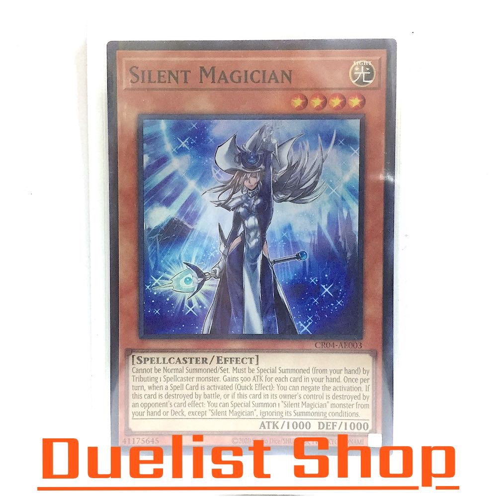 Silent Magician (SR) Monster Light Level4 [Spellcaster/Effect] ชุด CR04-AE003 การ์ดยูกิโอ (Yu-Gi ...