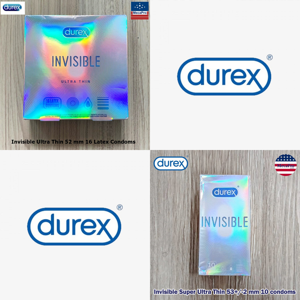 Durex® Invisible Ultra Thin 52 mm and 53 mm ดูเร็กซ์ ถุงยางอนามัย รุ่น ...