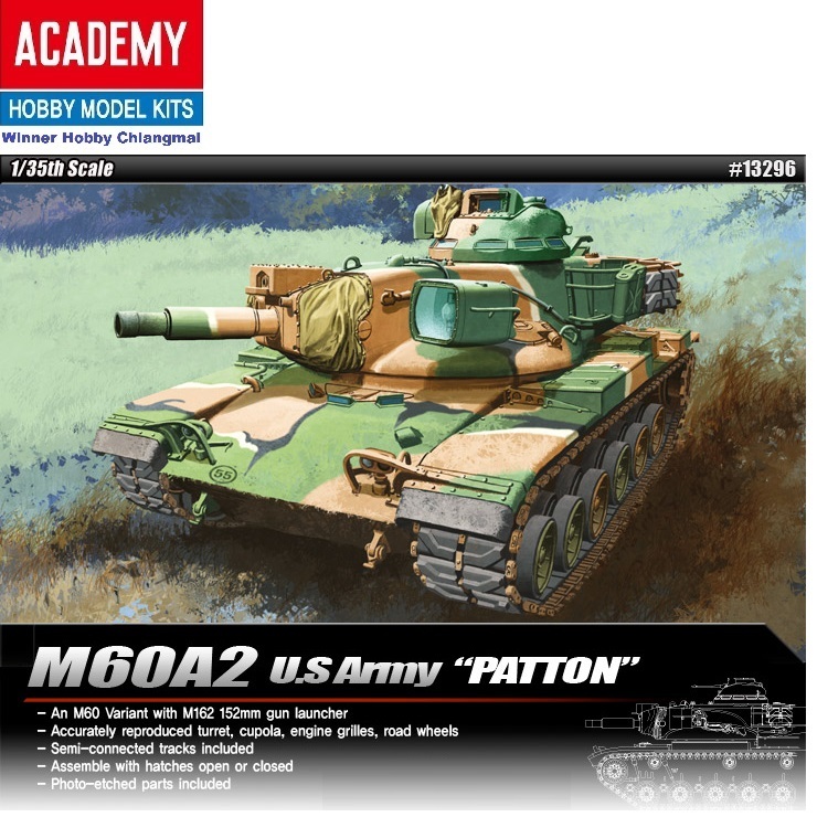 โมเดลรถถัง Academy 13296 U.S. ARMY M60A2 PATTON scale 1/35 | Shopee ...