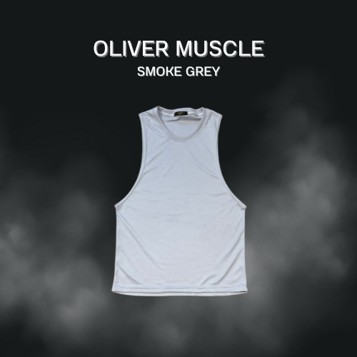 OLIVER MUSCLE เสื้อแขนกุดผู้ชาย ไม่หดไม่ย้วย ใส่วิ่งออกกำลังกาย แบรนด์ ...