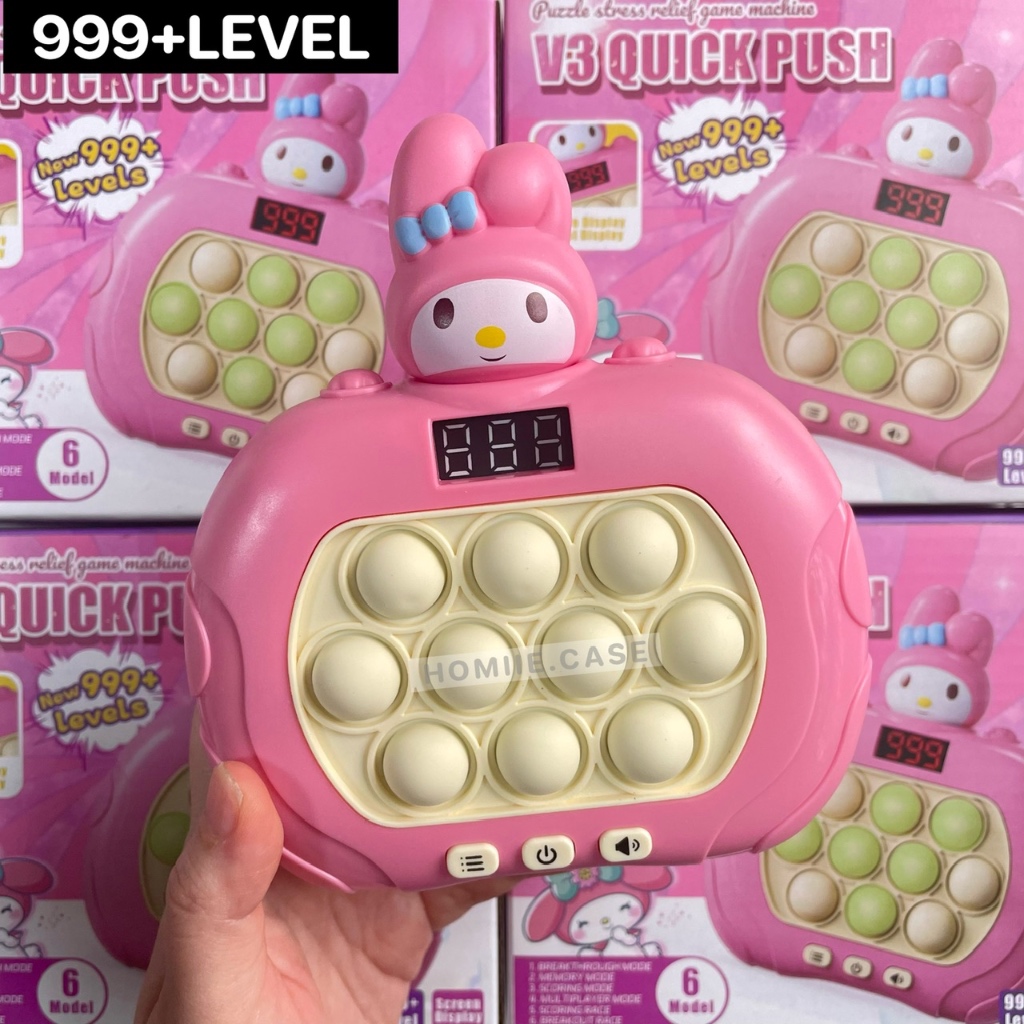 (พร้อมส่ง) แถมถ่าน V6 มาใหม่ 999 เลเวล POP IT ไฟฟ้า ป็อปอิท V3 V5 Quick ...