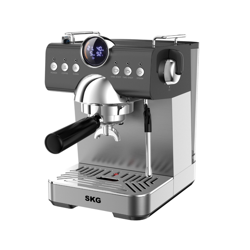 SKG เครื่องชงกาแฟสด รุ่น SK-1218 ก้านชงขนาด 58 มิล (ตั้งเวลาชงกาแฟได้) | Shopee Thailand