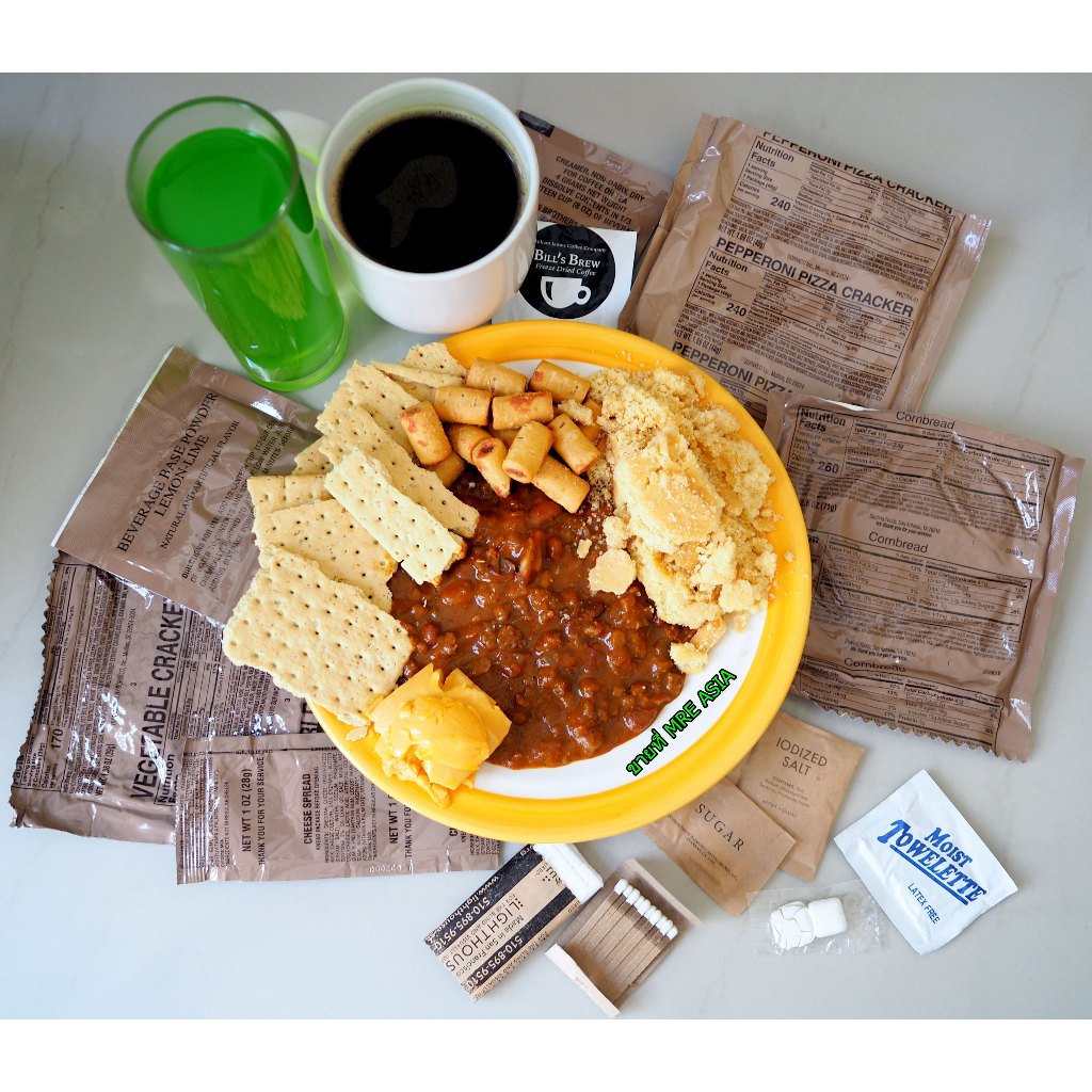 อาหารฉุกเฉิน MRE US set (A-B) เมนู 01-24 by MRE Asia | Shopee Thailand