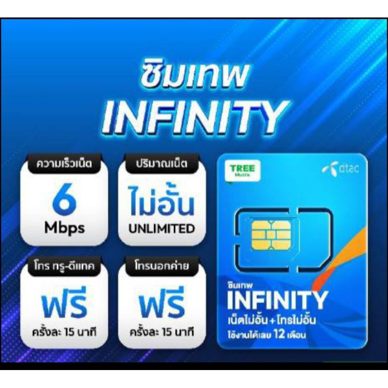 ซิมInfinityใช้เน็ตไม่จำกัดปริมาณ Speed 6Mbps.หรือ ซิมTurboSpeed60GBด.โทรฟรีไม่อั้นไม่ต้องจ่ายราย ...