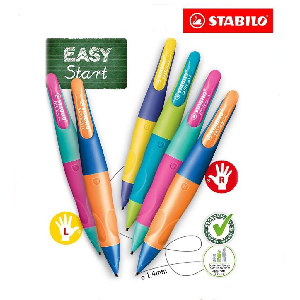 Stabilo Easyergo 1.4 / 3.15 mm. Left or Right Handed I ดินสอกดสำหรับฝึก ...