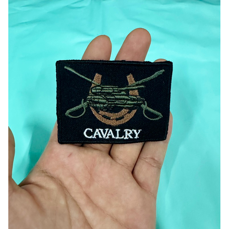อาร์มปัก CAVLRY ดำผ้า / ทหารม้า / ติดตีนตุ๊กแก | Shopee Thailand