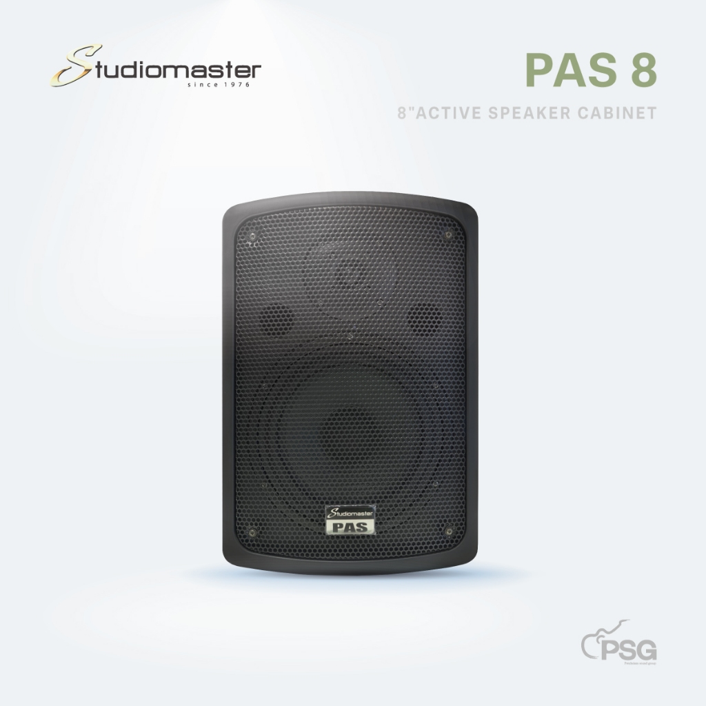 STUDIOMASTER : PAS 8 Active speaker cabinet 8″ ( ราคาต่อ 1 ใบ ...