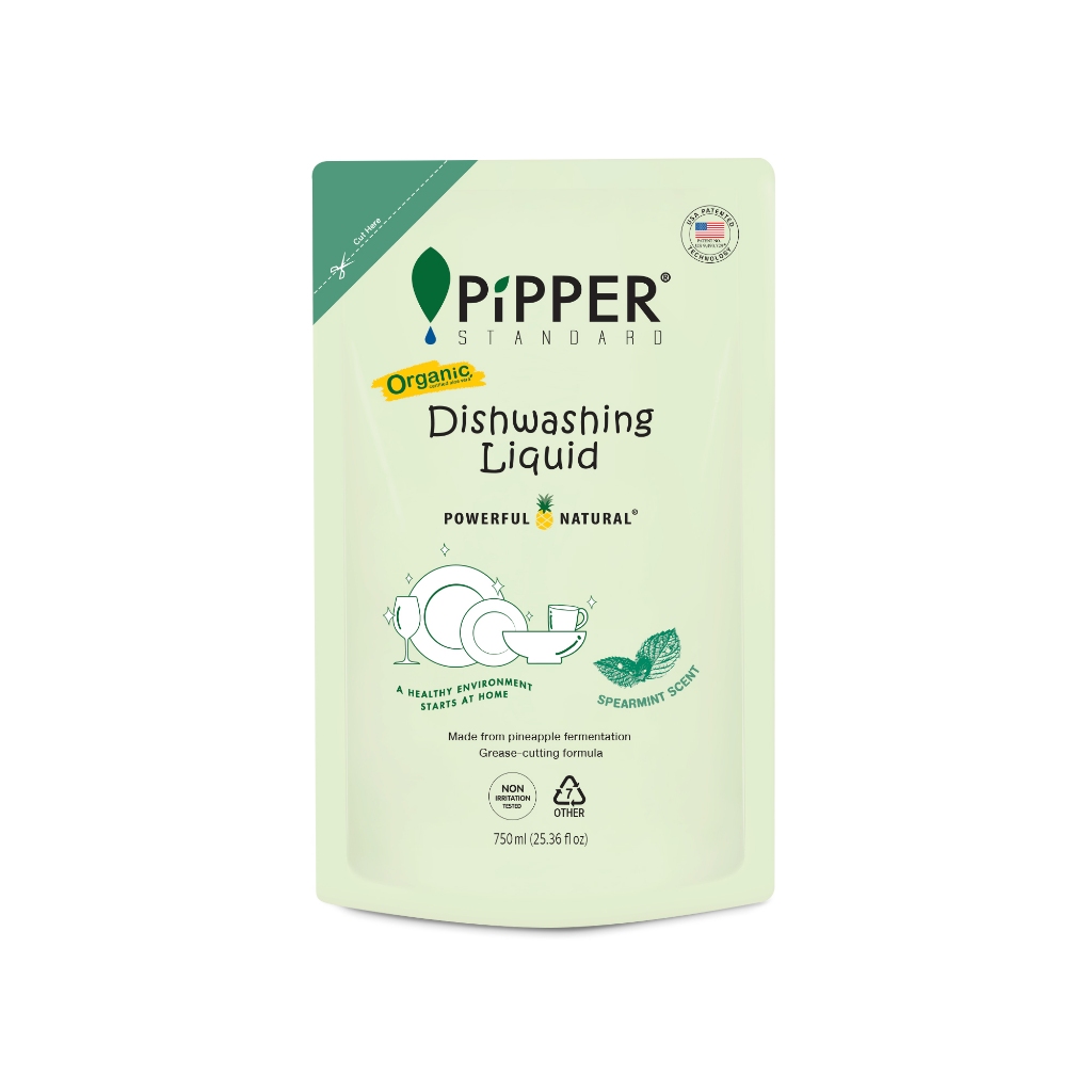 PiPPER STANDARD ผลิตภัณฑ์ล้างจานธรรมชาติกลิ่นกลิ่นสเปียร์มินต์ 750 มล. ...