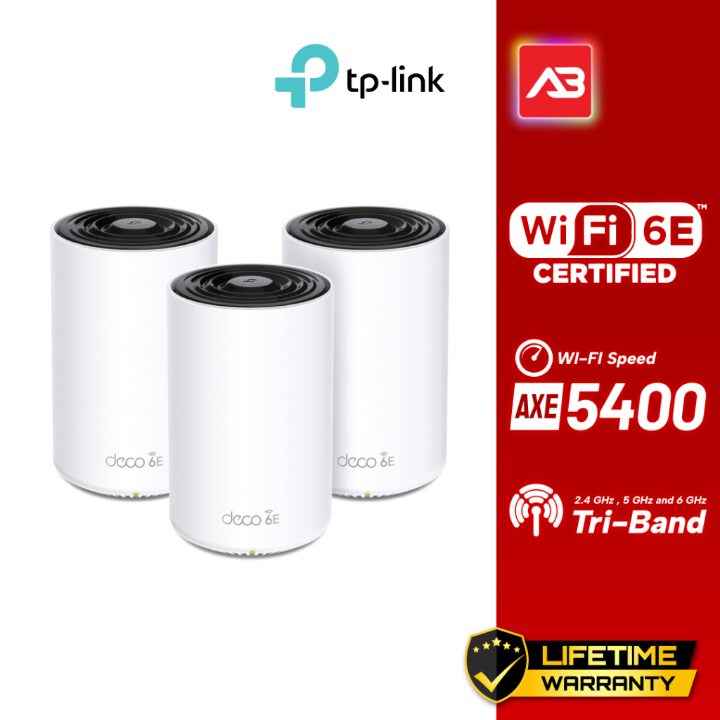 TP-LINK AXE5400 Tri-Band Mesh Wi-Fi 6E System รุ่น Deco XE75 Pro(3-Pack) | Shopee Thailand