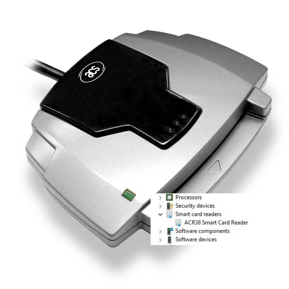 เครื่องอ่านบัตรประชาชน เครื่องอ่านบัตร Smart Card Reader ACR38 | Shopee ...