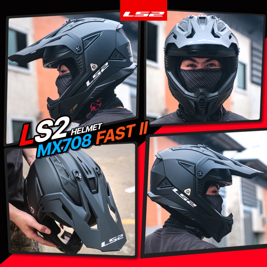 หมวกกันน็อค LS2 HELMET รุ่น MX702 PIONEER IIและ MX708 FAST II สไตล์ทัวร์ริ่ง แอดเวนเจอร์ ลายใหม่ ...