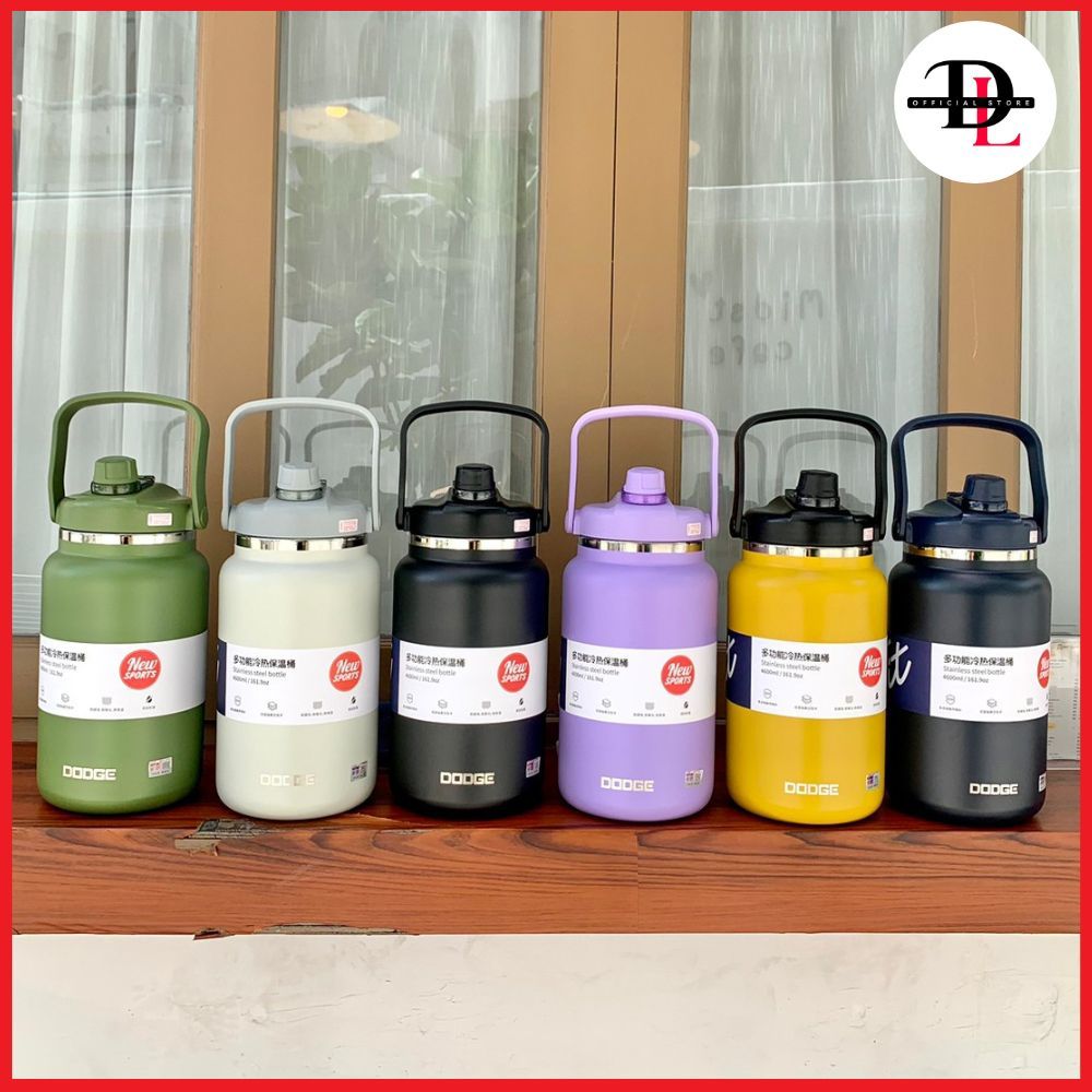 DODGE DB-22667 กระบอกนํ้าเก็บความเย็นกระติกน้ำ ขนาด 4600 ml.สแตนเลส304 ...