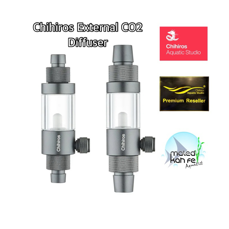 Chihiros External CO2 Diffuser inline กระบอกละลายคาร์บอนไดออกไซด์ในท่อกรอง ละลาย ท่อ M 13 mm / L ...