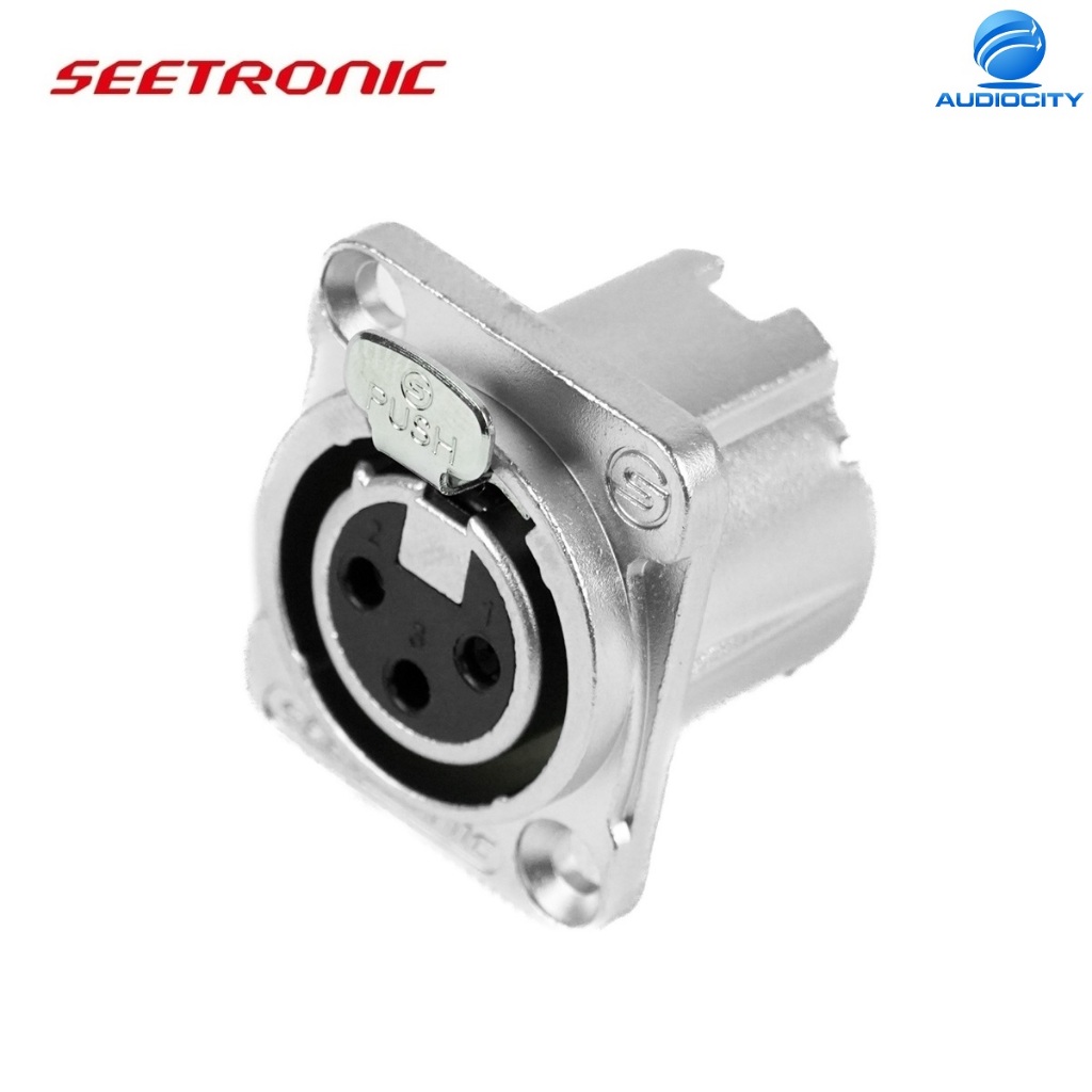SEETRONIC MK3F2C ขั้วต่อสายสัญญาณเสียง XLR ตัวเมีย ติดแท่นตัวเมีย ...