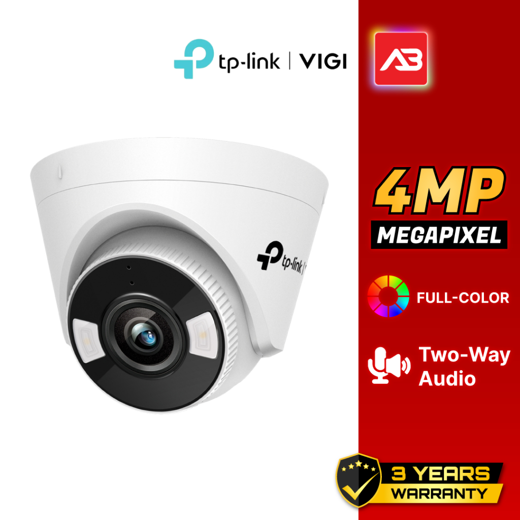TP-LINK|VIGI กล้องวงจรปิด WIFI 4 ล้านพิกเซล รุ่น VIGI C440-W (4mm ...