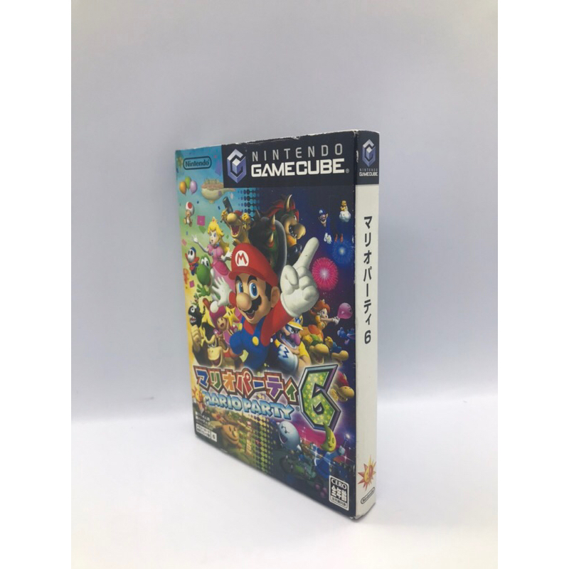 แผ่นเกมส์ game cube mario party 6 พร้อมกล่องและคุ่มือ แผ่นมีรอยตามรูป ...
