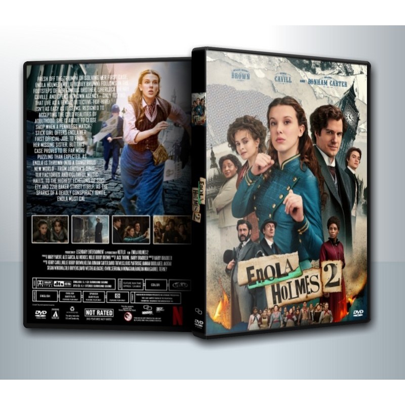 [ DVD Movie มีปก+สกรีนแผ่น ] Enola Holmes 2 (2022) เอโนลา โฮล์มส์ 2 ( 1 ...