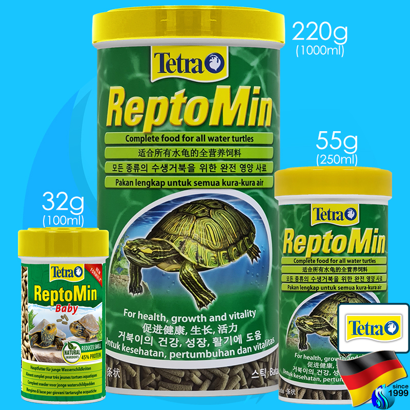 Tetra ReptoMin 55g / 220g / 275g ReptoMin Baby 32g อาหารเต่าน้ำ เต่า ...