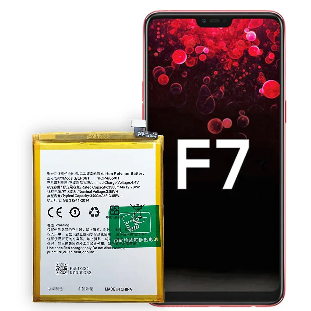 แบตเตอรี่ แท้ Oppo F7 A3 CPH1821 (BLP661) OPPO F7 A3 ความจุแบตเตอรี่ ...