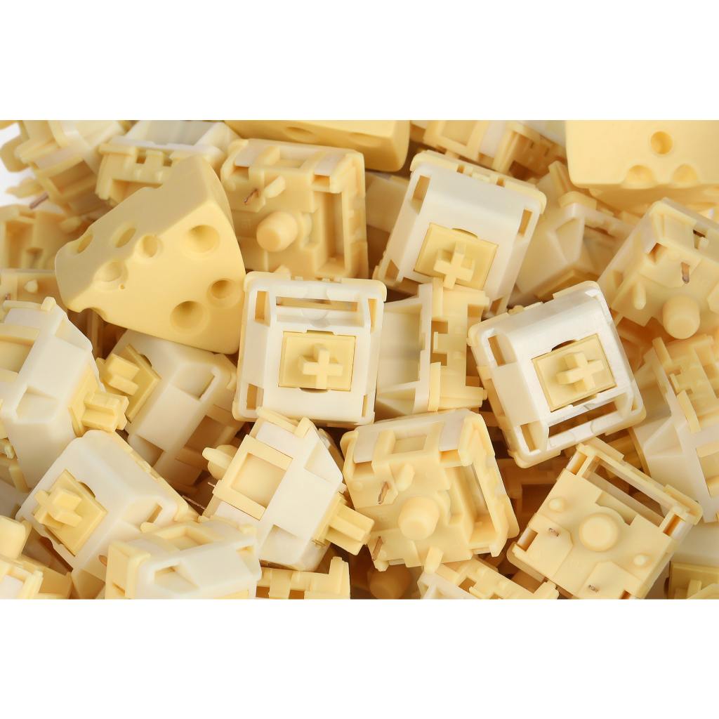 Keygeek Cheese V2 linear switch (10ชิ้น) สวิทช์คีย์บอร์ด FACTORY LUBED ...