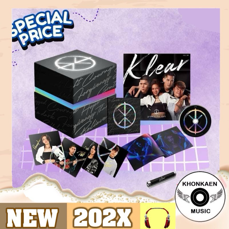 Boxset KLEAR วงเคลียร์ อัลบั้ม Grow in the Dark มือ 1 ซีลปิด (ปี 2564) | Shopee Thailand