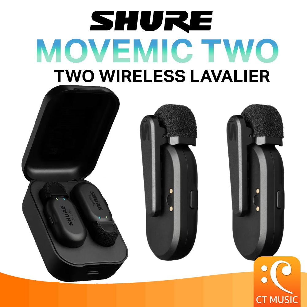 Shure MoveMic Two Wireless Lavalier Microphone Move mic | Shopee Thailand