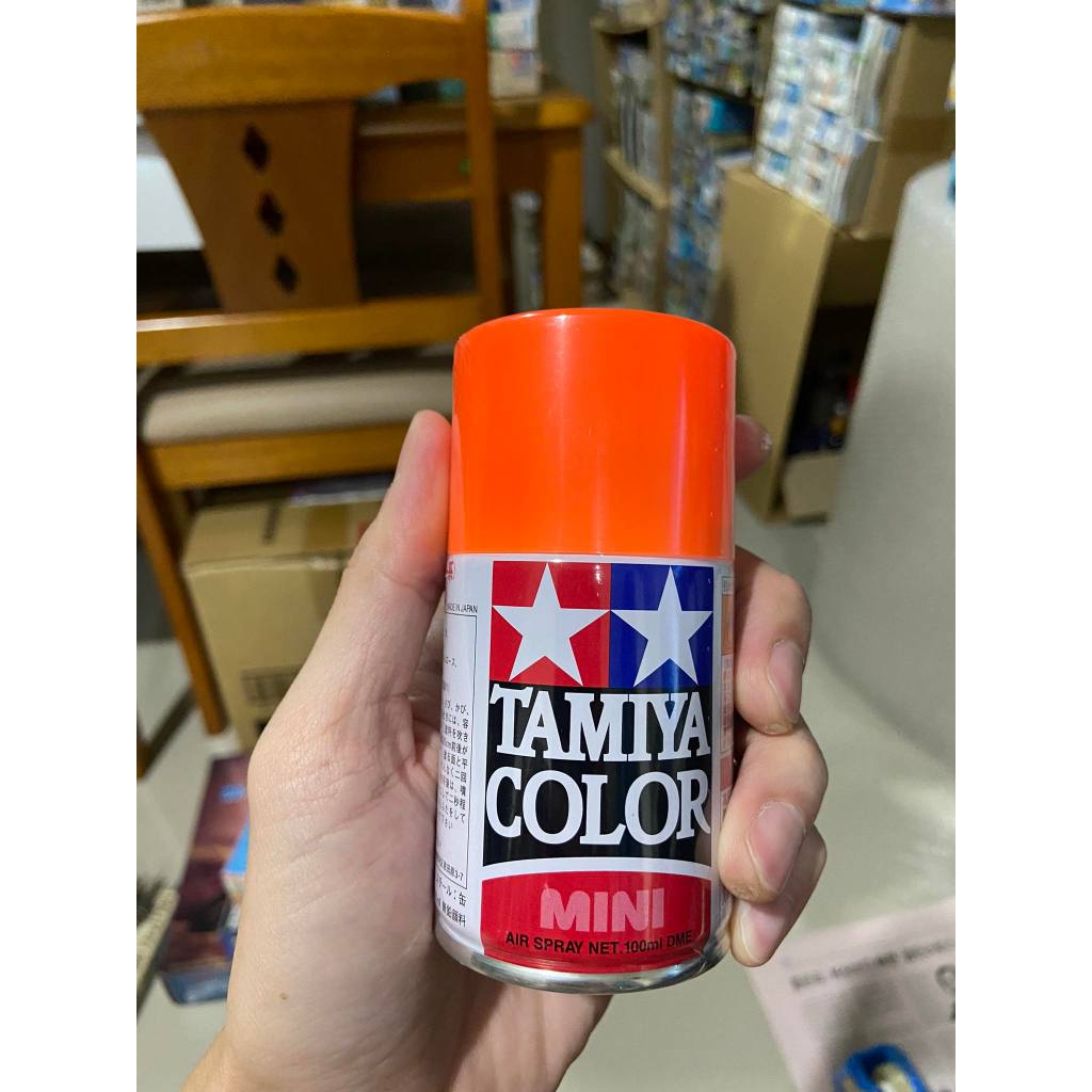 สีสเปรย์ Tamiya TS-96 Fluorescent Orange สีสเปรย์ สีกระป๋อง Colorspray ...