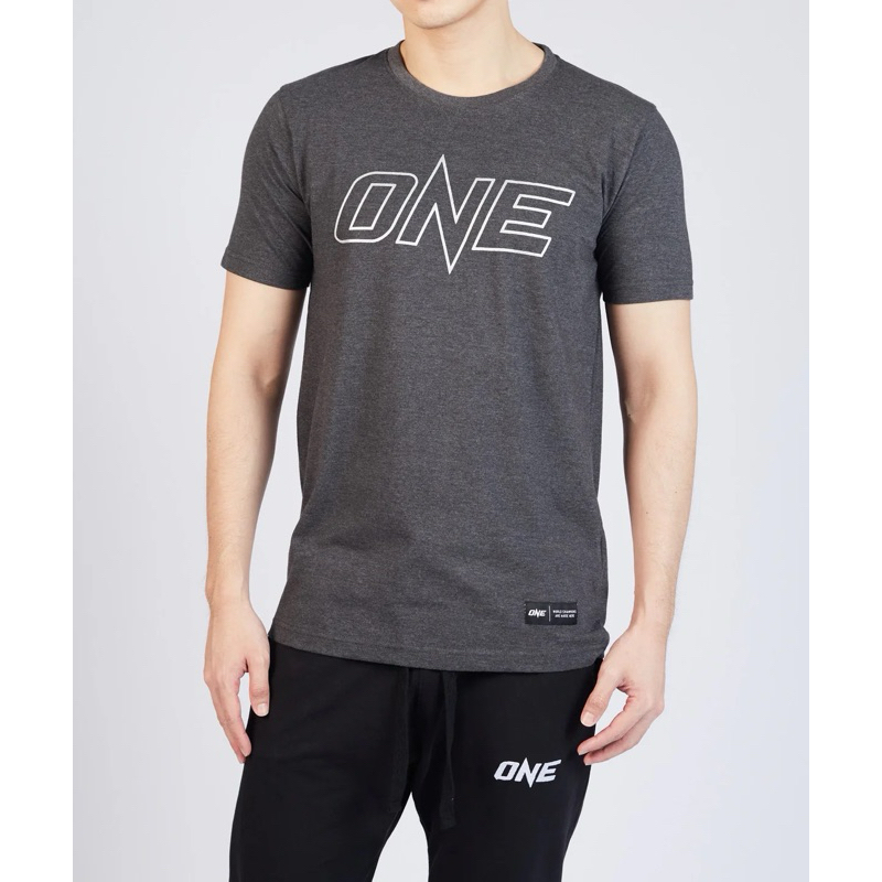 ของแท้ - เสื้อยืด โลโก้ ONE SILVER METALLIC และ MONOTONE สีดำ ไซส์ S ...