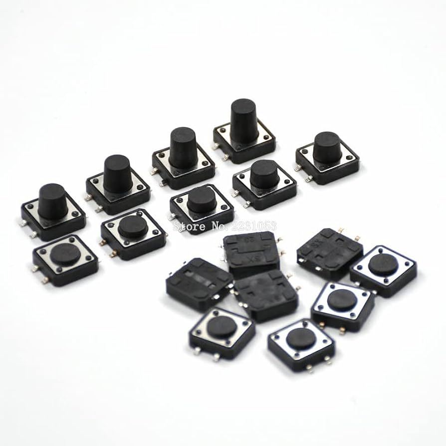 Push Bottom SMD Switch สวิตซ์ 4ขา 12x12x... 5 ชิ้น | Shopee Thailand