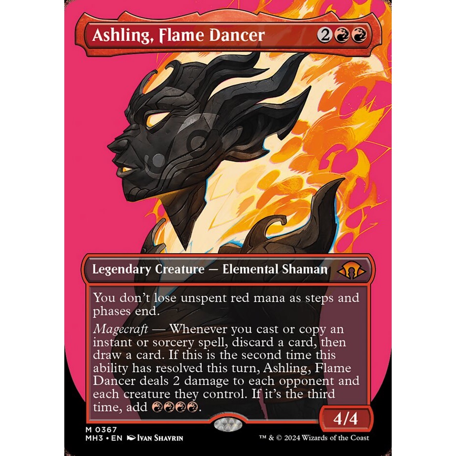 Ashling, Flame Dancer การ์ด Magic the Gathering [MTG] ของแท้ [MH3 ...