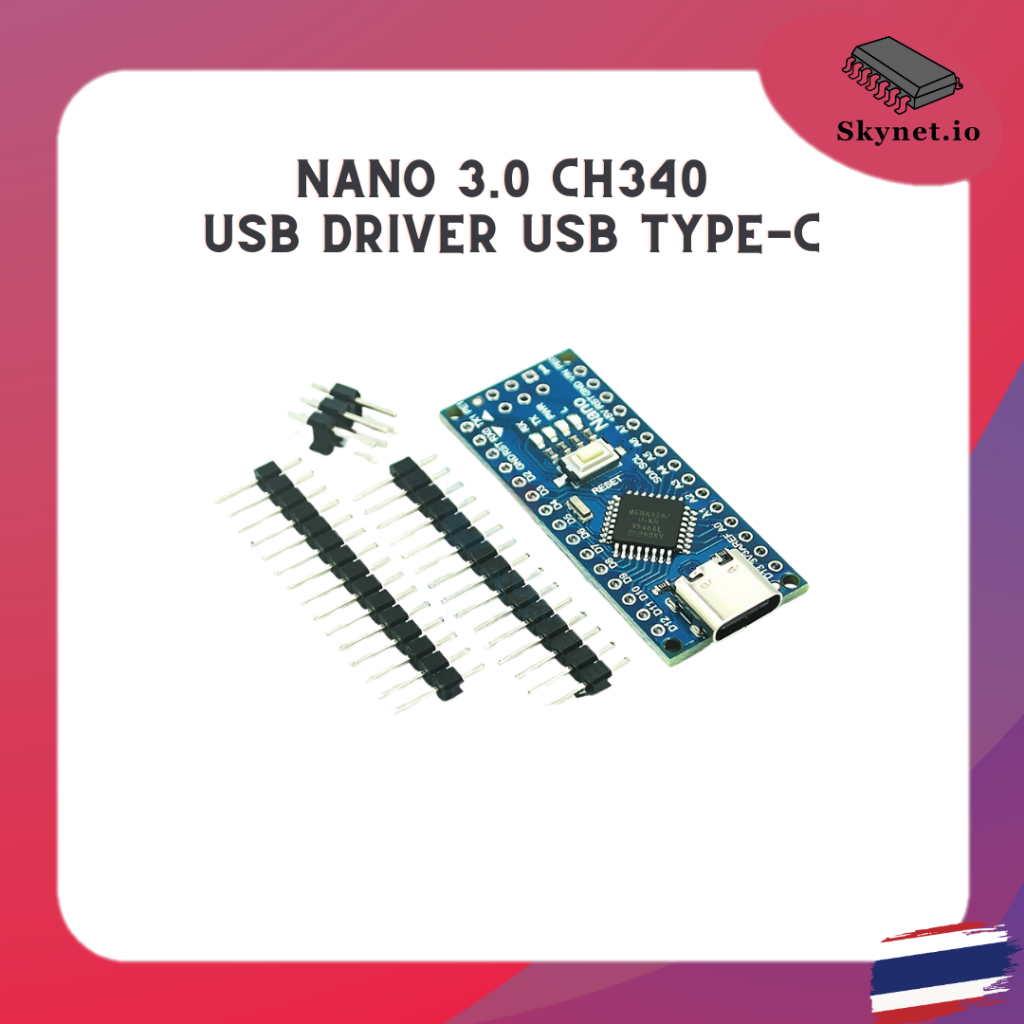Nano 3.0 Arduino Nano CH340 USB Driver USB TYPE-C | Shopee Thailand