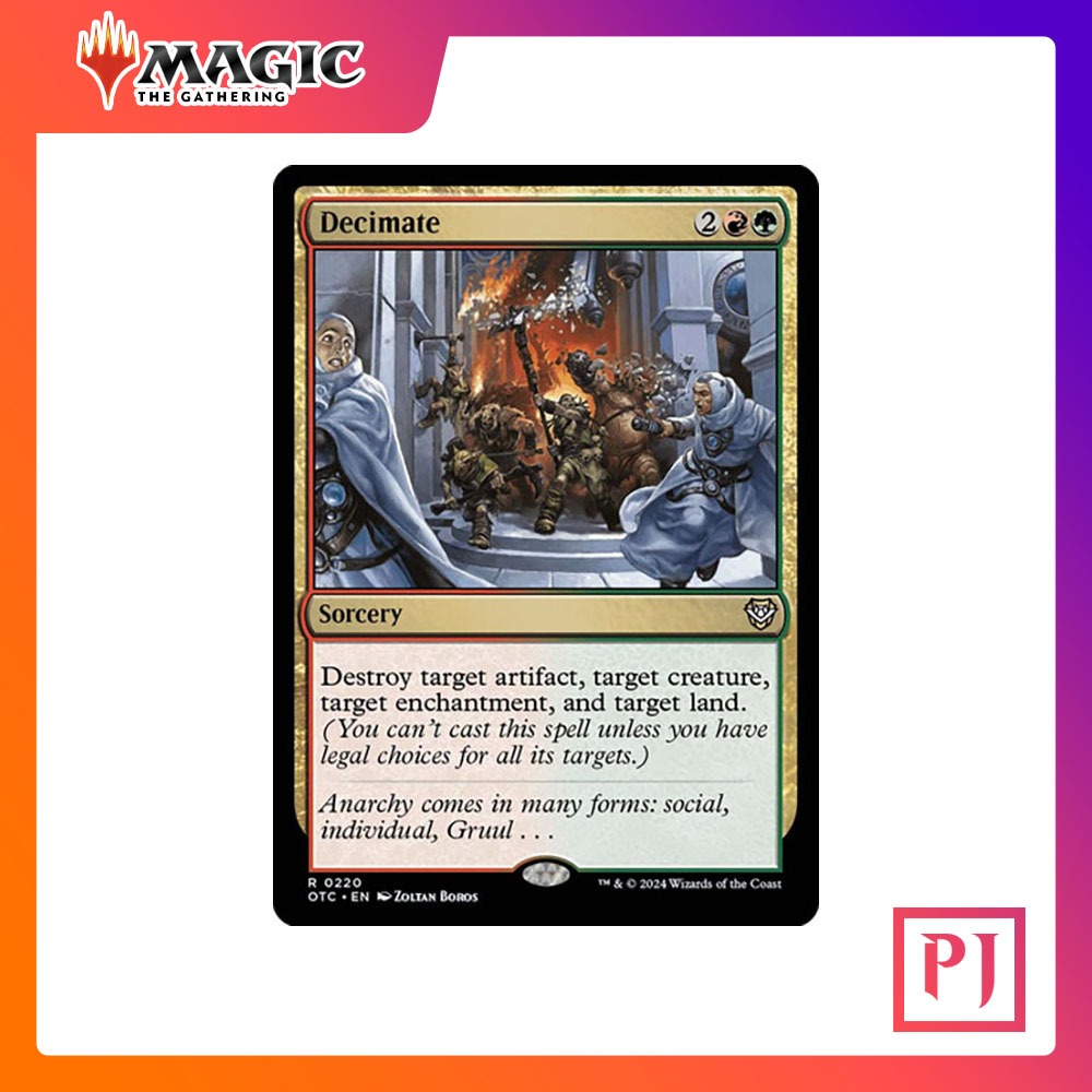 [MTG] Decimate [OTC] [MULTI] [RARE] [NORMAL] [ENG] (การ์ดเมจิค / Magic the Gathering) | Shopee ...