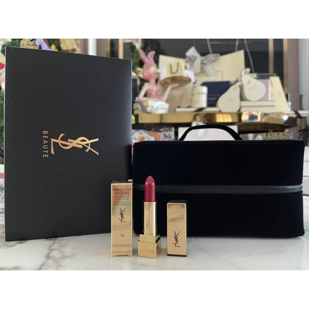 Ysl vip set Ysl Rouge Pur Couture สี 93 ไซจริง | Shopee Thailand