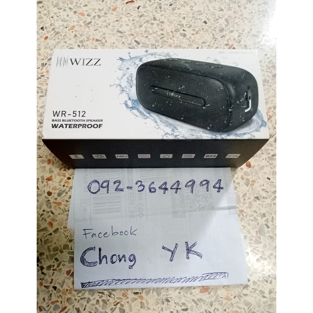 พร้อมส่ง ลำโพงกันน้ำไร้สาย WIZZ WR512 Bluetooth Speaker มือ 1 หมดประกัน | Shopee Thailand