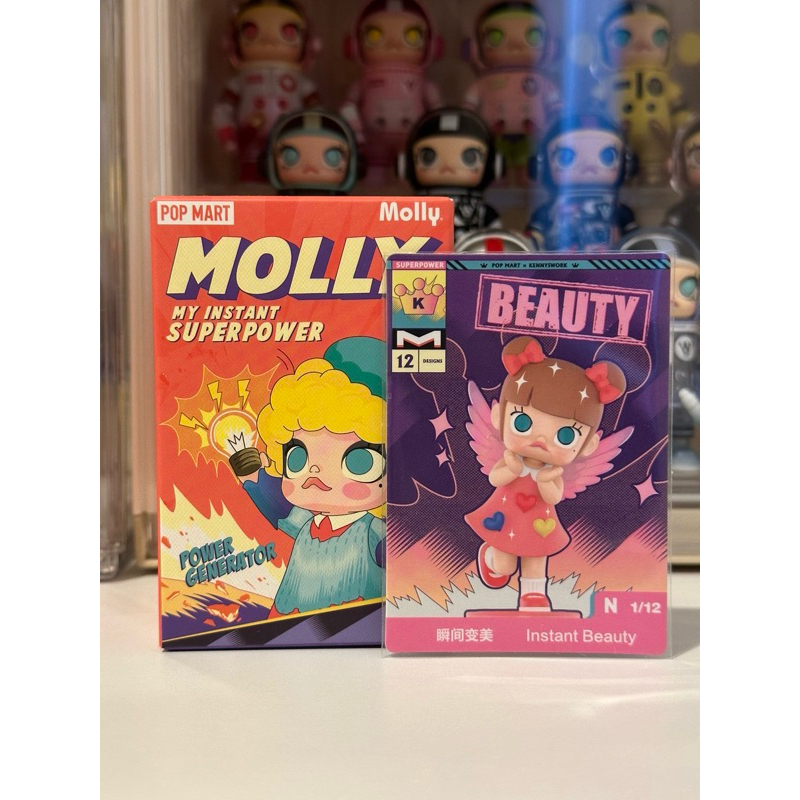 Molly superpower ฟิกเกอร์จาก Popmart พร้อมส่ง แบบเลือกตัว เช็คการ์ด ...