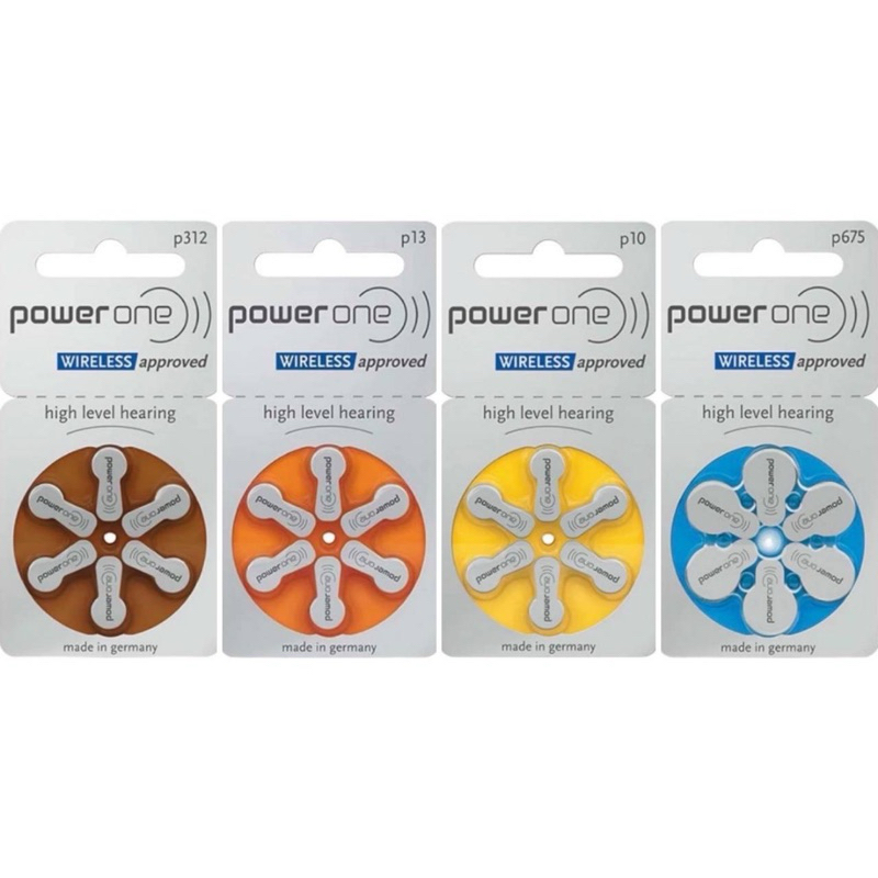 ถ่านเครื่องช่วยฟัง Power One Wireless Approved เลือกรหัสถ่าน P10, P13 ...