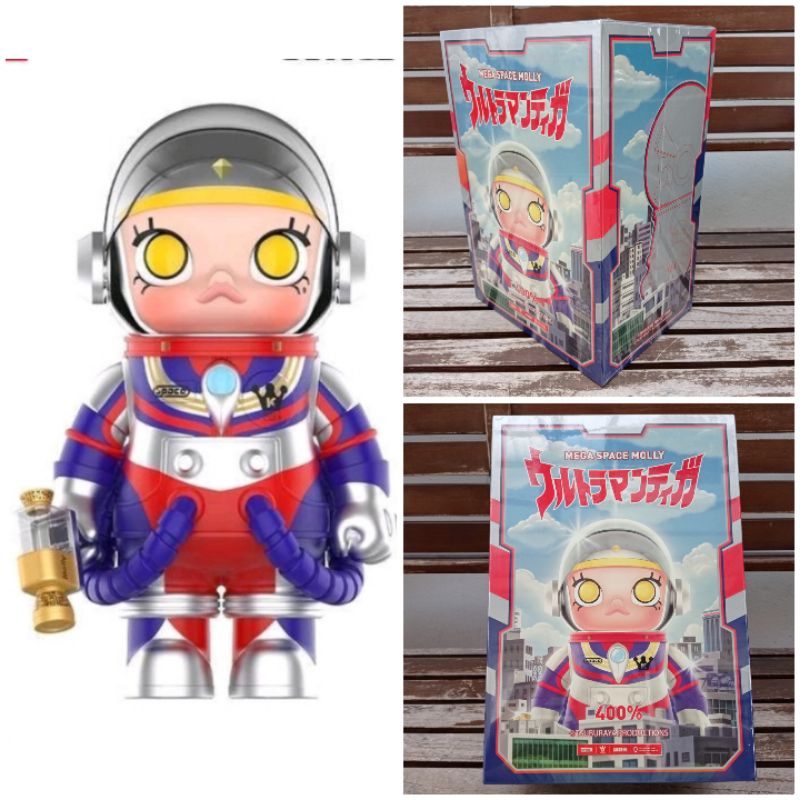 Pop Mart Mega Space Molly Ultraman Tiga 400% พร้อมส่ง | Shopee Thailand