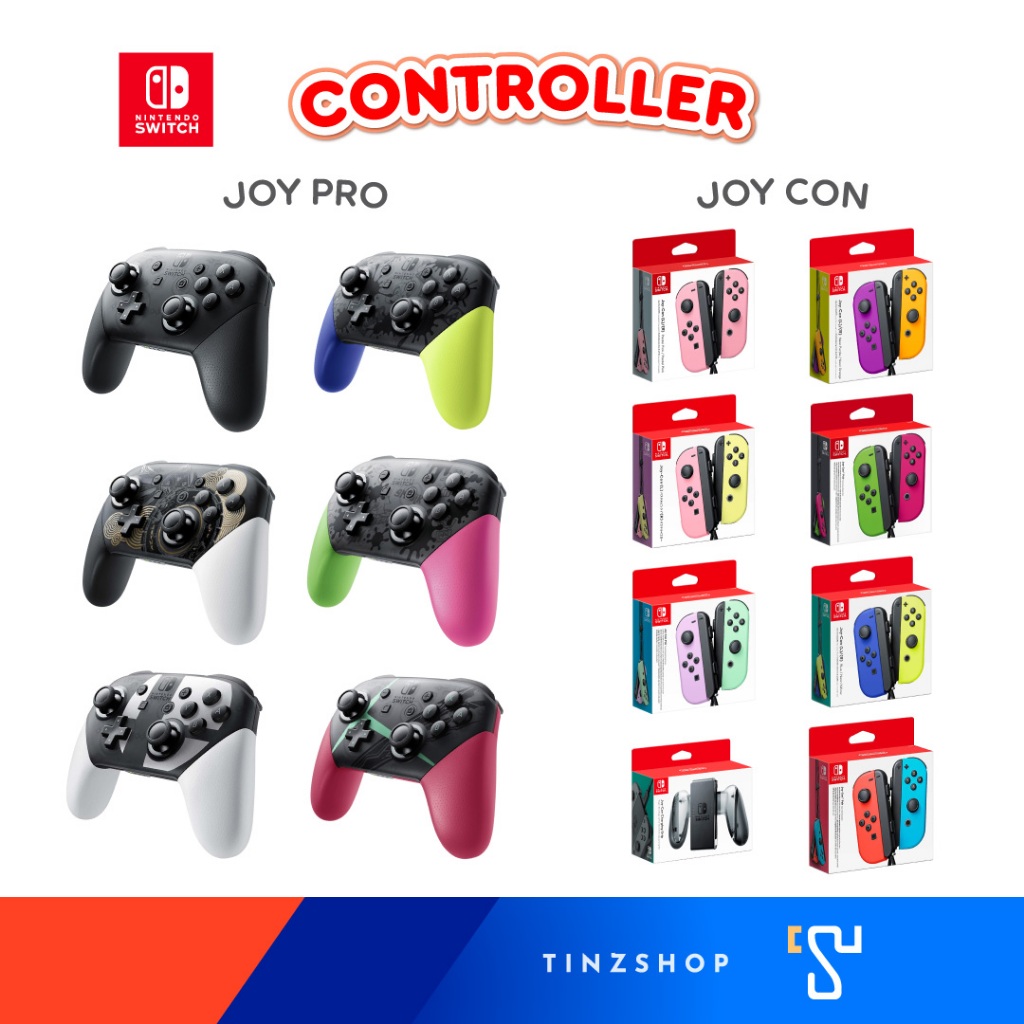 [ลด 7.7 สามทุ่ม] [Pre Order] Nintendo Joy Pro Controller , Joy Con จอยนินเทนโด้แท้ จอยคอนแท้ จอย ...