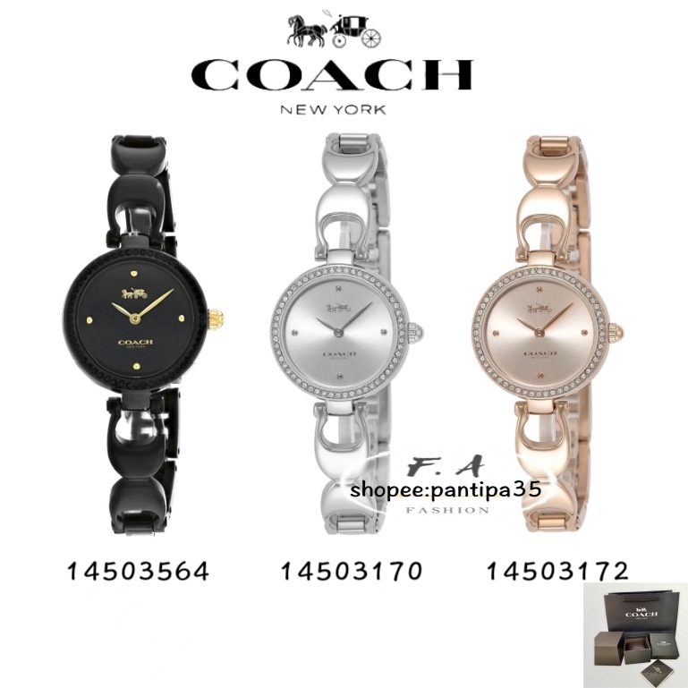 F.A ของแท้100% Coach14503564 14503170 14503172- 26 mm นาฬิกาแบรนด์เนม ...