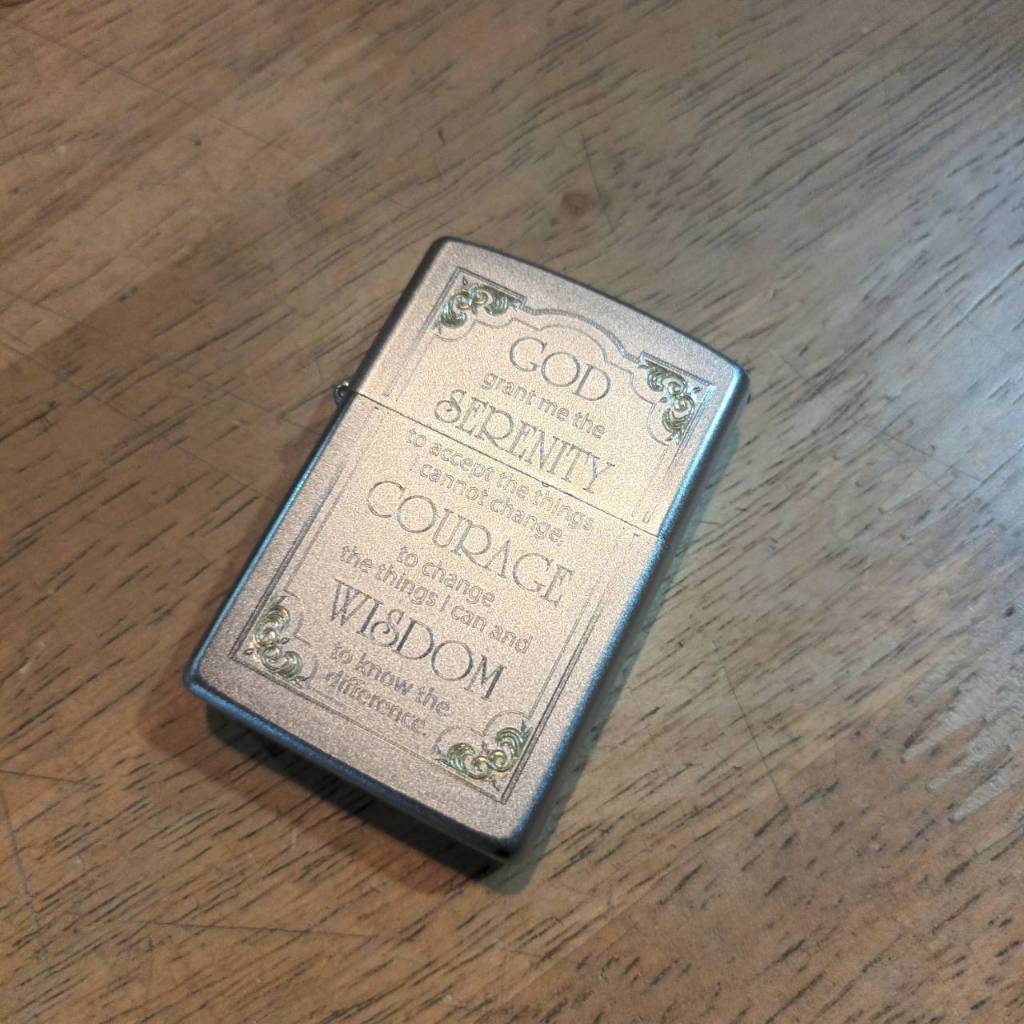 ZIPPO 28458 SERENITY PRAYER #31 Made in USA ของแท้ ไฟแช๊ค ซิปโป้ Tec40store ไรท์สาระกับครูแว่น ...