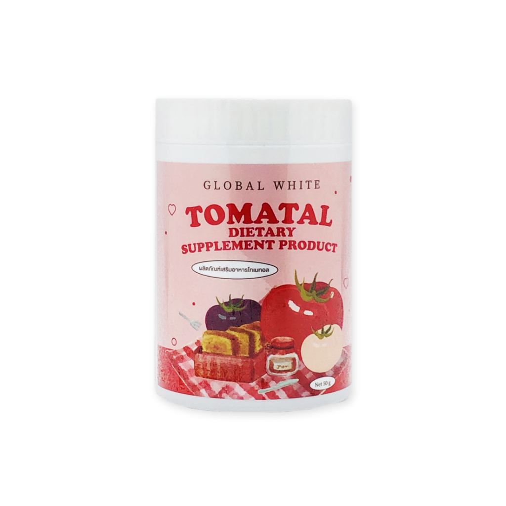 TOMATAL โทเมทอล GLOBAL WHITE TOMATAL DIETARY SUPPLEMENT PRODUCT ผงชงขาว ...