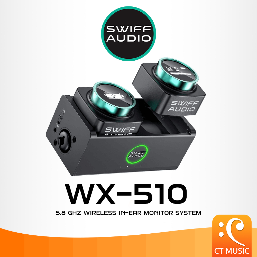 Swiff Audio WX510 5.8GHz Wireless In-Ear Monitor System อินเอียร์ มอนิเตอร์ ไวร์เลส SwiffAudio ...