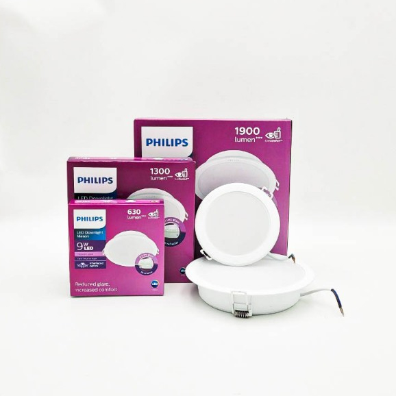 โคมไฟดาวน์ไลท์ Philips 9W,13W,17W,24W LED Downlight ฝังฝ้า 11.5/14/16.5 ...