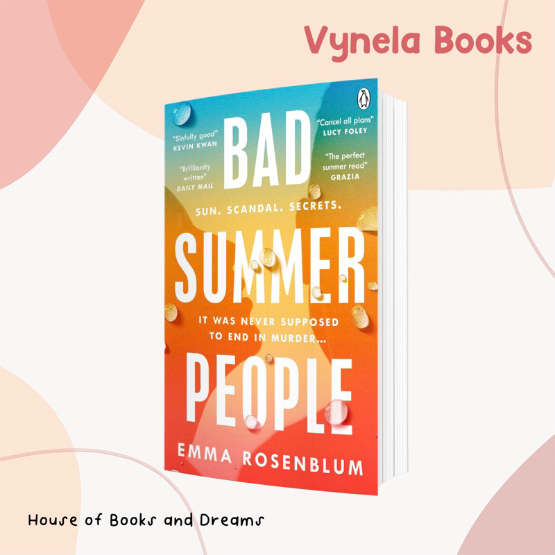 VYNELA (หนังสือภาษาอังกฤษ) BAD SUMMER PEOPLE — EMMA ROSENBLUM | Shopee ...