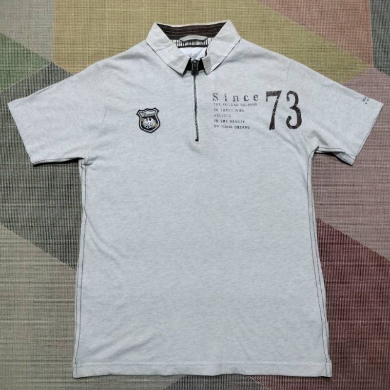 เสื้อโปโล คอซิป Ikka size M รอบอก 38" มือสอง สภาพดี | Shopee Thailand