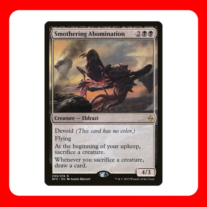 [MTG] Smothering Abomination [BFZ] [BLACK] [RARE] [NORMAL] [ENG] (การ์ด ...
