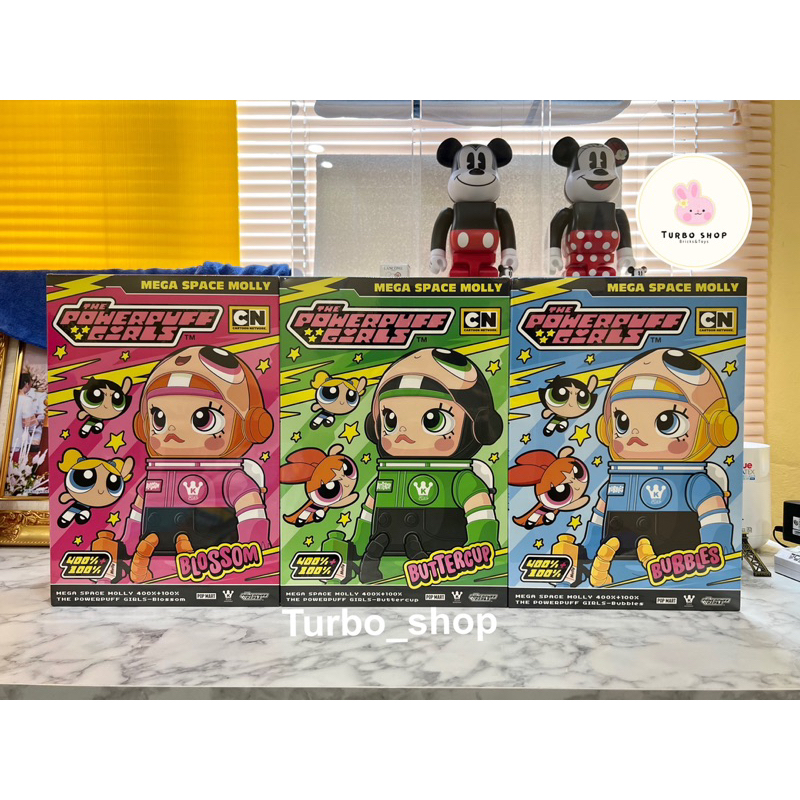 💥 พร้อมส่ง 🇹🇭 💥 Pop Mart Mega Space Molly X The Powerpuff Girls Series 6233