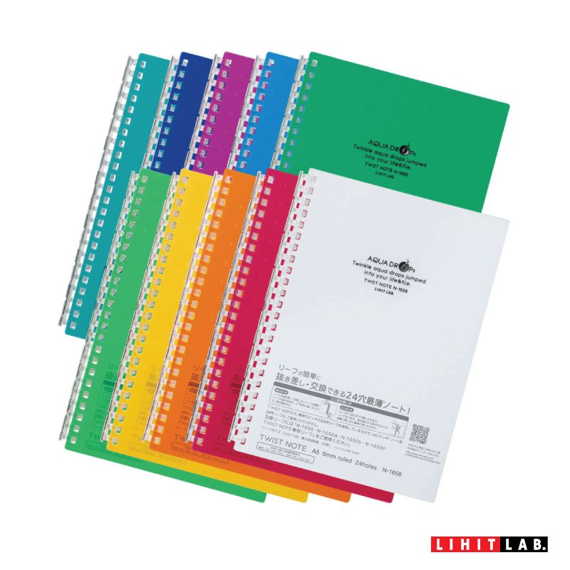 สมุดโน๊ตเปลี่ยนไส้ได้ขนาด A5 (LIHIT Twist Ring Note A5) N-1658 | Shopee ...