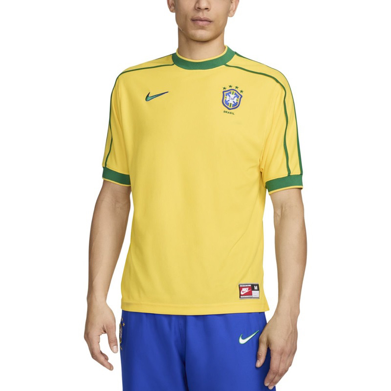เสื้อฟุตบอล Brazil Home Kit 1998 Re-make ทีมชาติ บราซิล ย้อนยุค 1998 ...