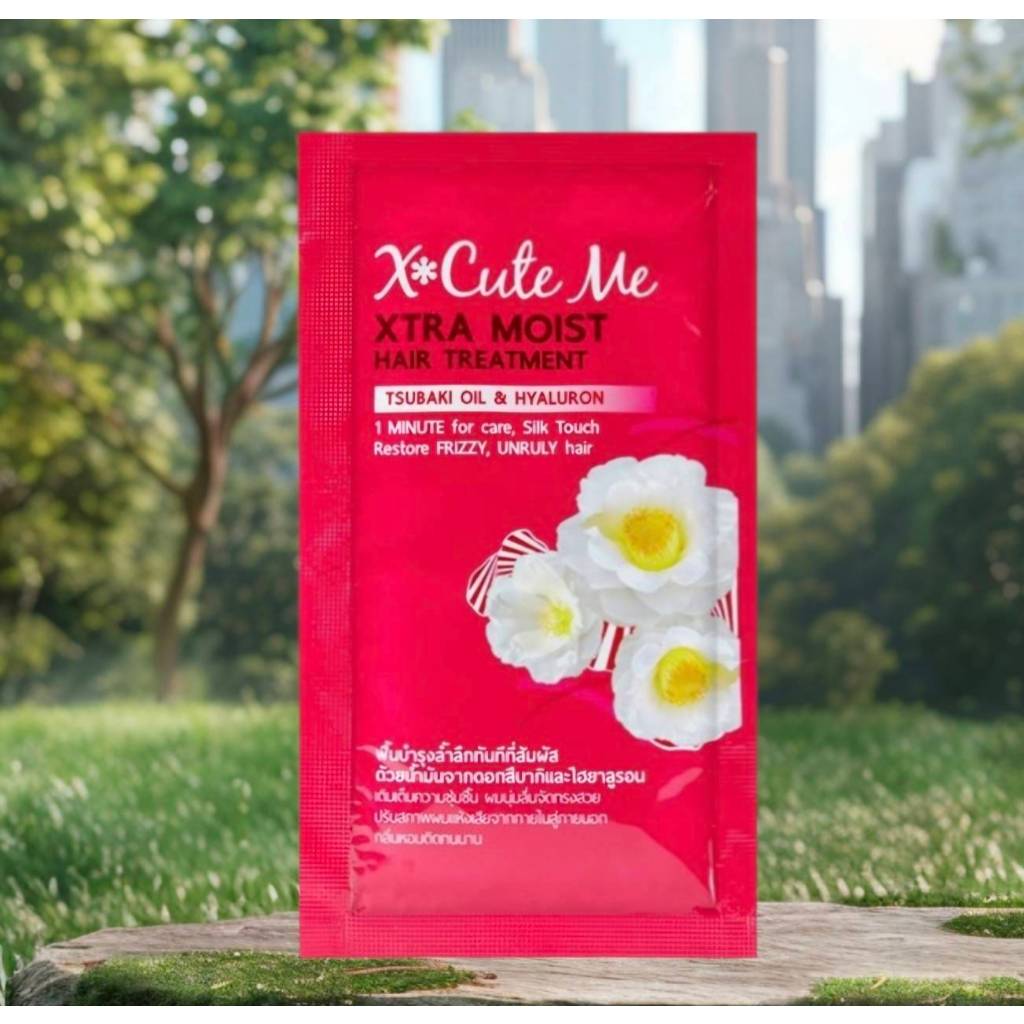X CUTE ME XTRA MOIST Hair HYA Treatment TSUBAKI OIL & HYALURON สำหรับผม ...